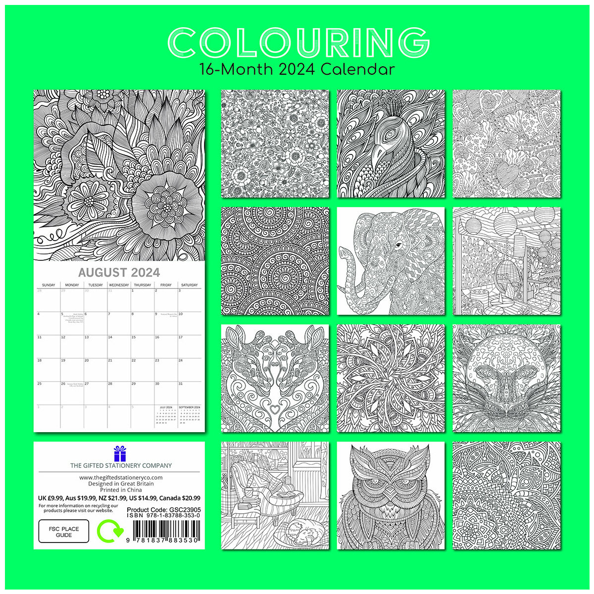 Calendrier 2024 À Colorier | Calendrier 2024 Images à colorier – WOWBPM